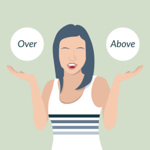 Diferencia entre above y over | Cambridge Blog