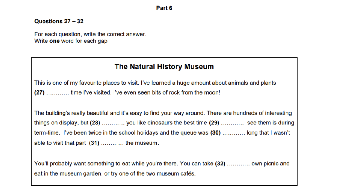 Reading B1 Preliminary | Cambridge Blog